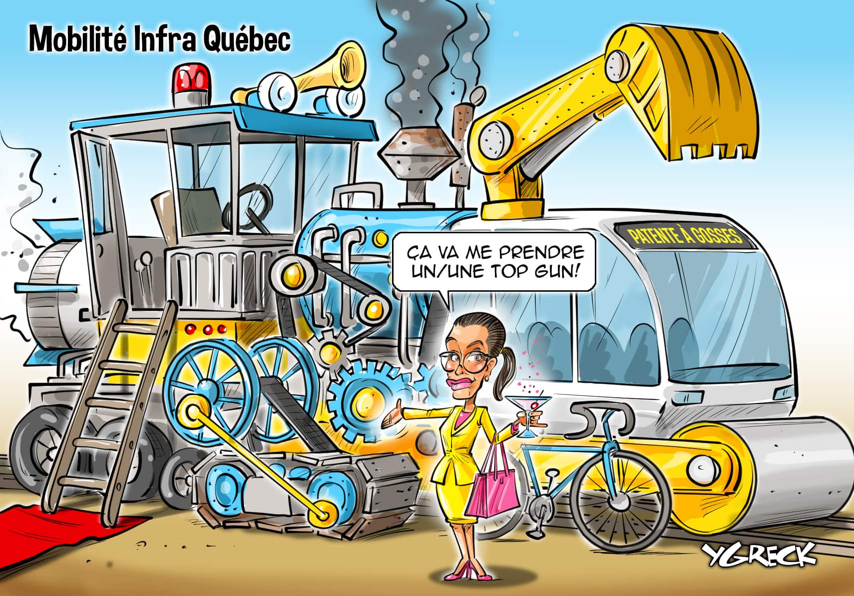 La caricature d'Ygreck en vidéo: Geneviève Guilbault crée l’agence ...