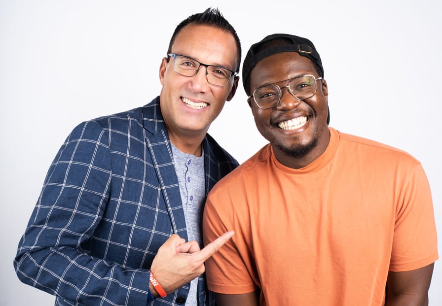 En équipe avec Raymond Rougeau pour fêter 5 ans de Raw à TVA Sports ...