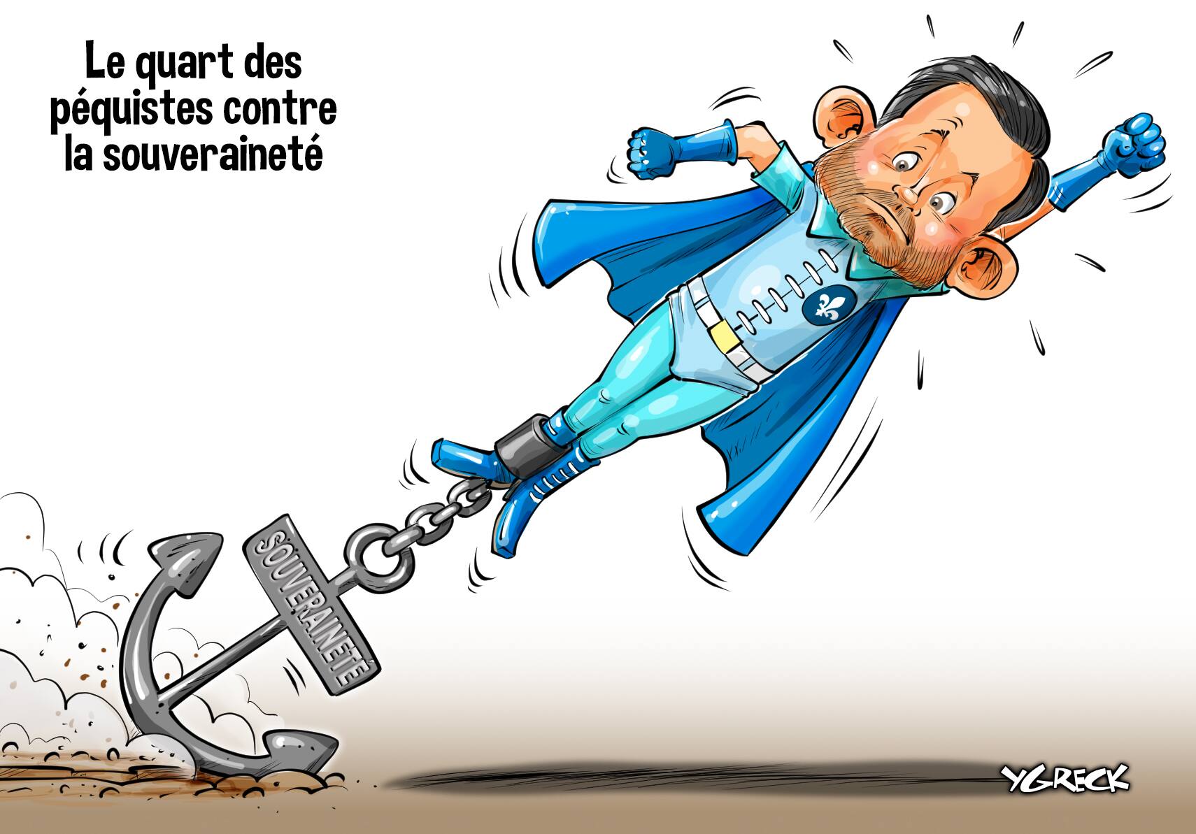 La caricature d'Ygreck en vidéo: le quart des péquistes contre la ...