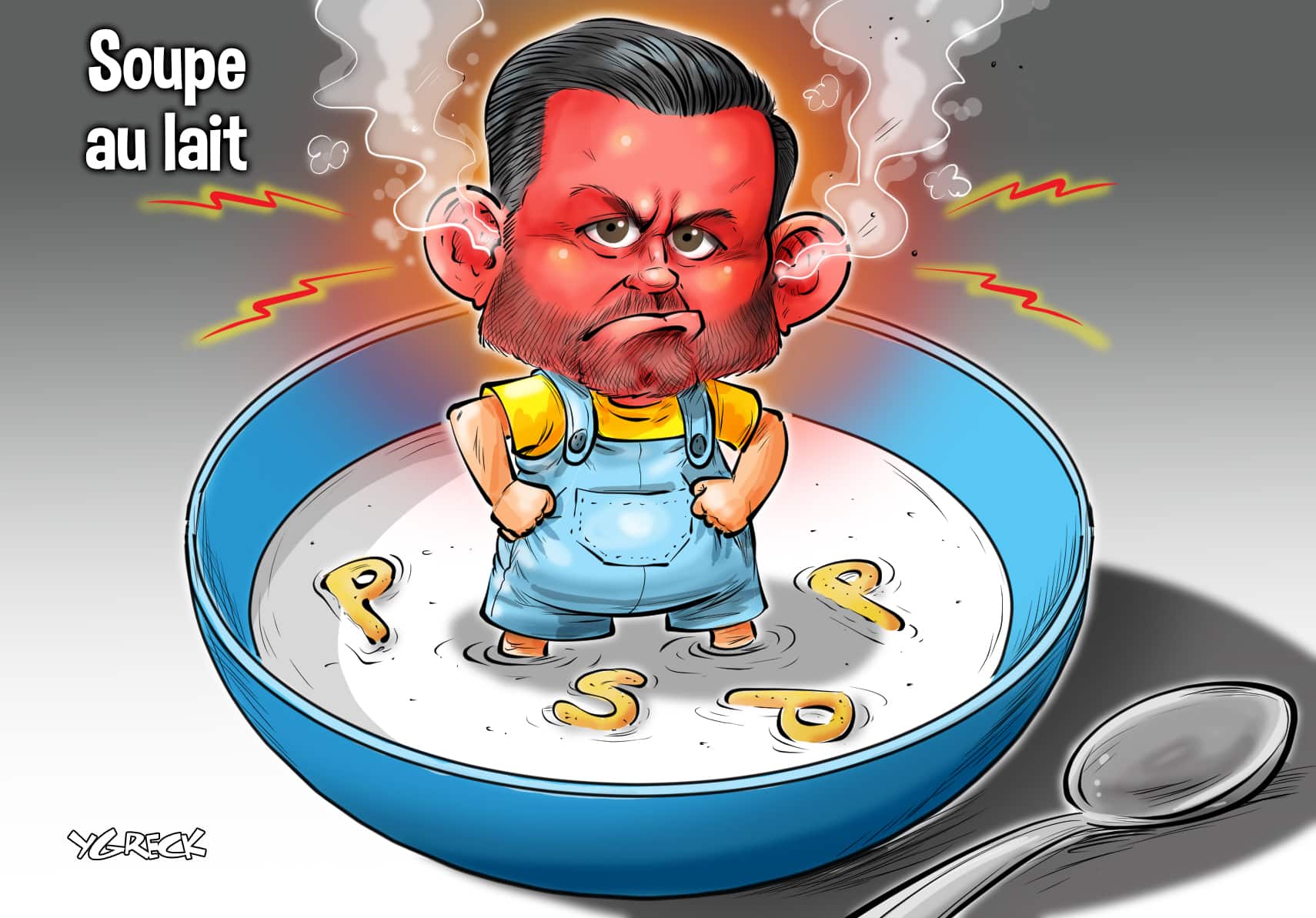 La caricature d'Ygreck en vidéo: PSPP est «soupe au lait», selon Drainville | JDQ