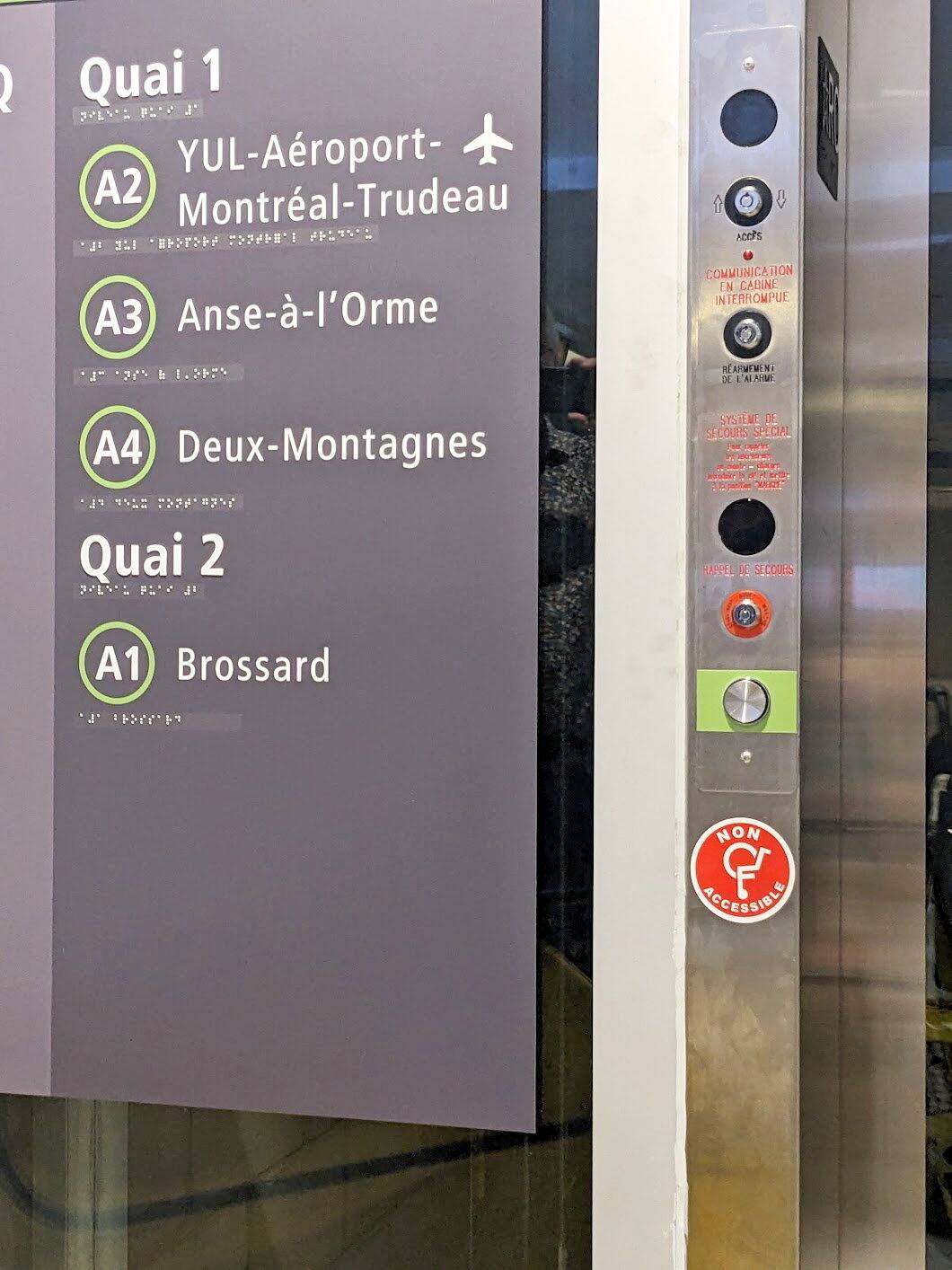 Ascenseur en panne depuis 3 semaines dans le REM: des Montréalais à ...