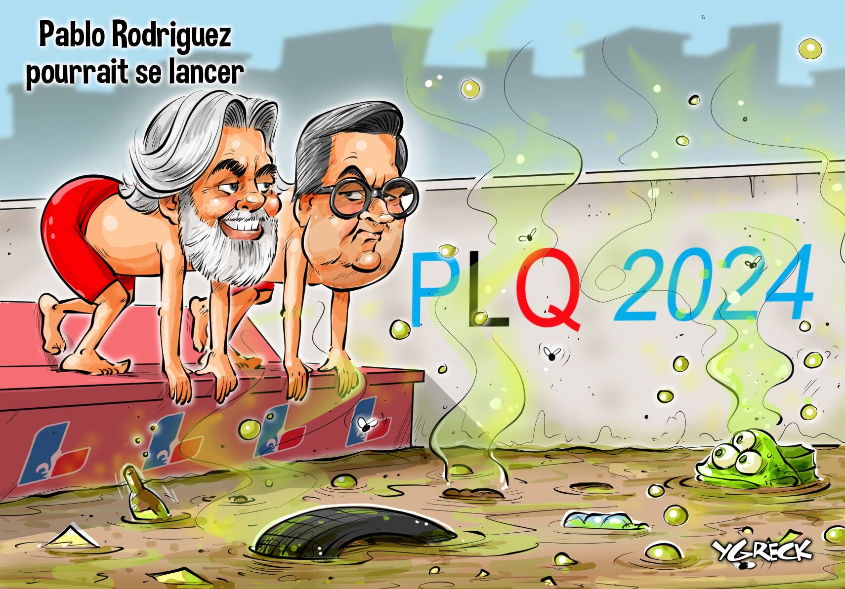 La caricature d’Ygreck en vidéo: Pablo Rodriguez pourrait se lancer | JDQ