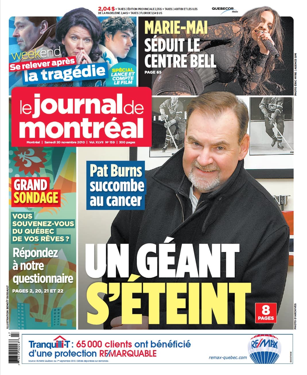 Décès de Pat Burns: 10 ans déjà | Le Journal de Québec