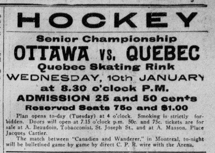 Les Bulldogs de Québec et la coupe Stanley: l’équipe de hockey a ...