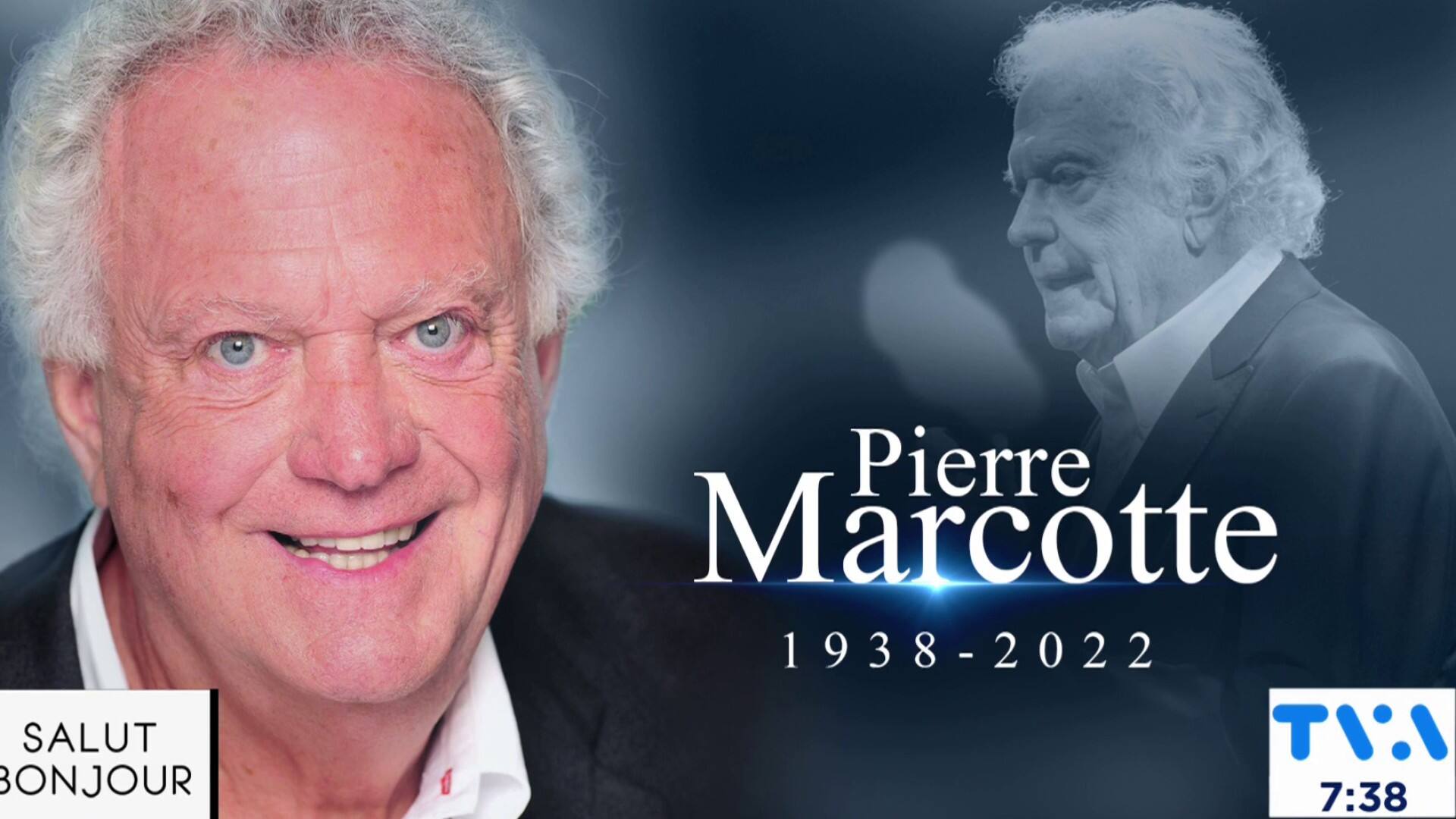 Nous apprenons avec tristesse le décès de Pierre Marcotte hier soir ...