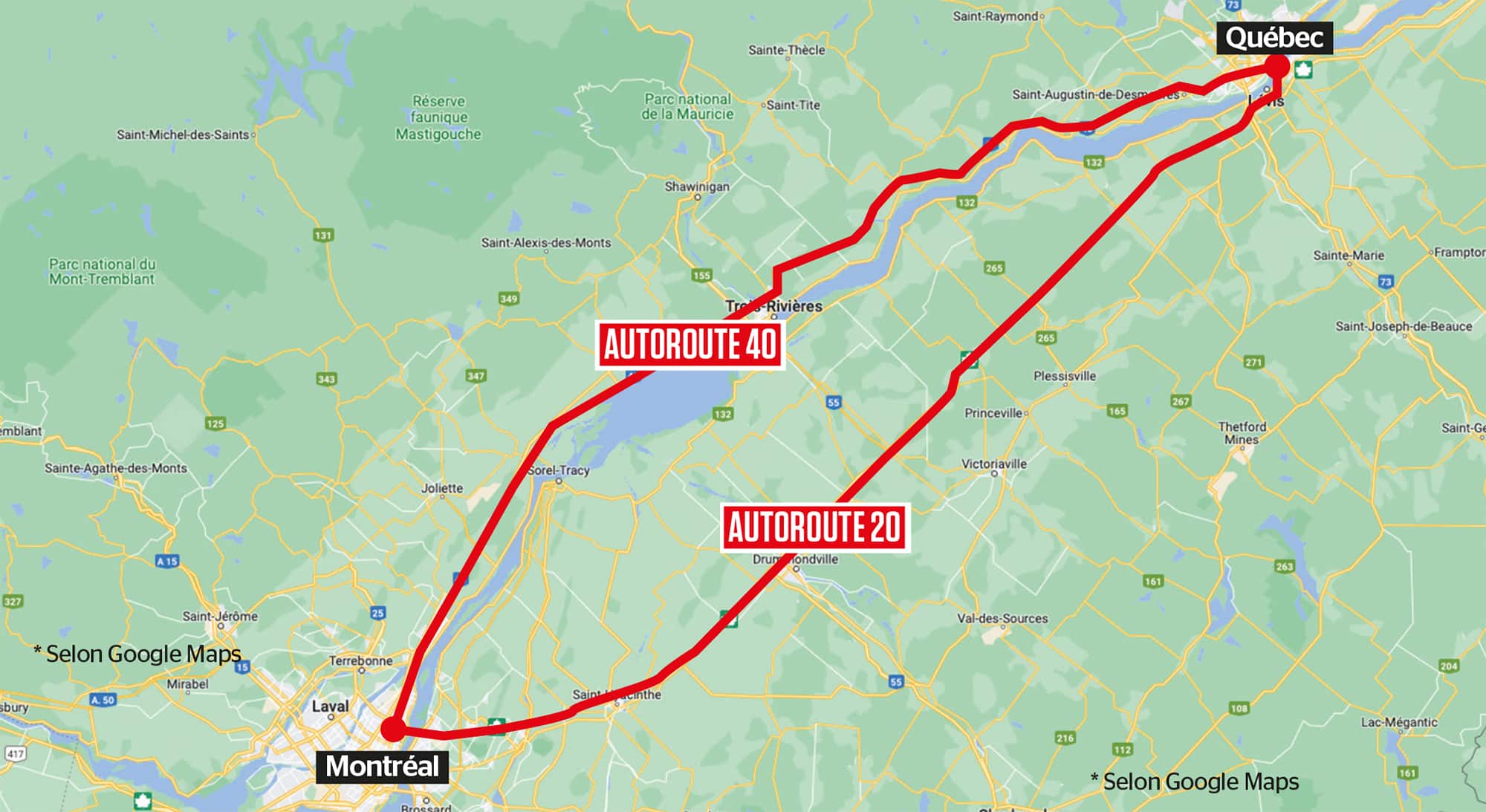 Trafic moins dense qu’anticipé pour rouler de Québec à Montréal | JDQ