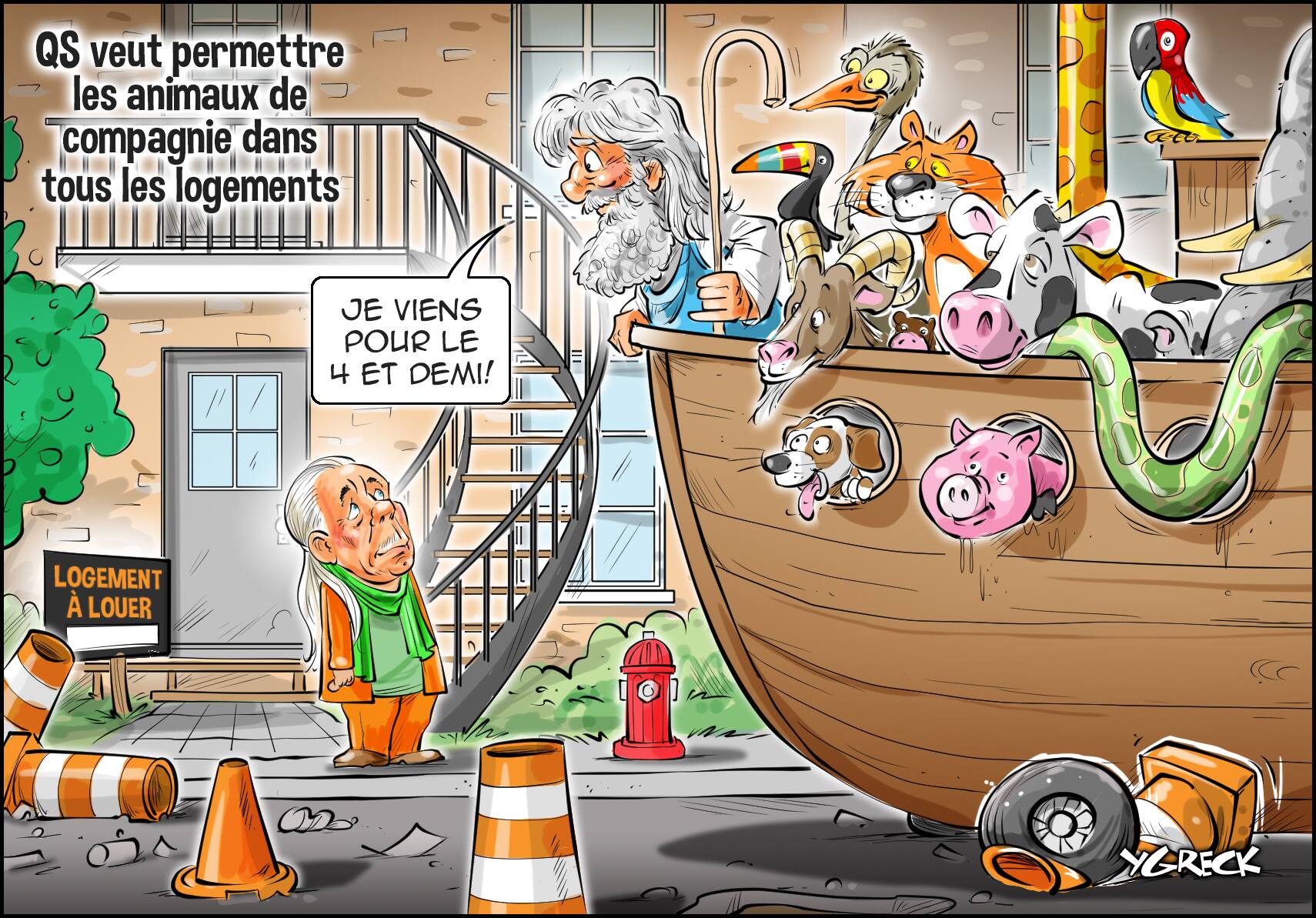 La caricature d'Ygreck | Le Journal de Québec