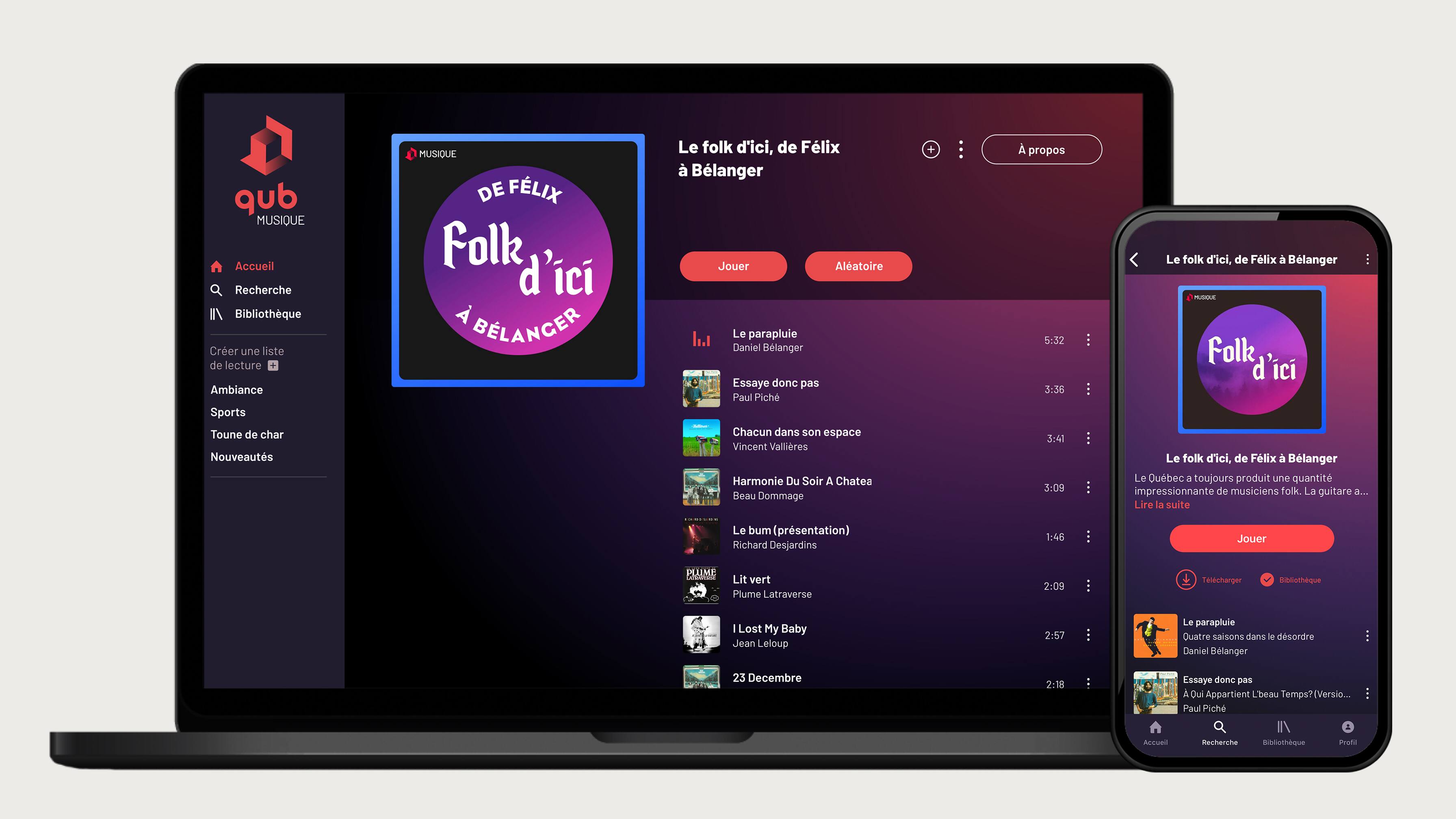 QUB musique: une nouvelle plateforme d’écoute en continu 100% «québ ...
