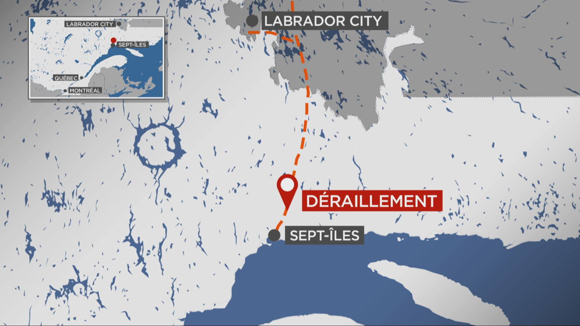 Déraillement de train à Sept-Îles: le transport jusqu’à Schefferville ...