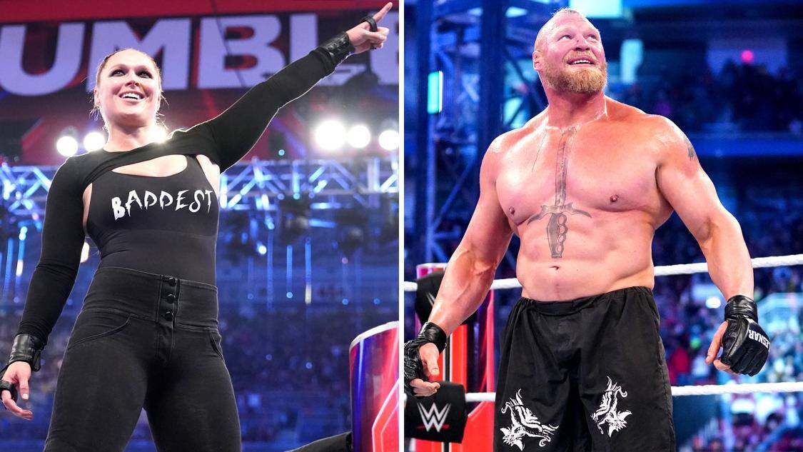 Ronda Rousey et Brock Lesnar, les grands gagnants du Royal Rumble - TVA ...
