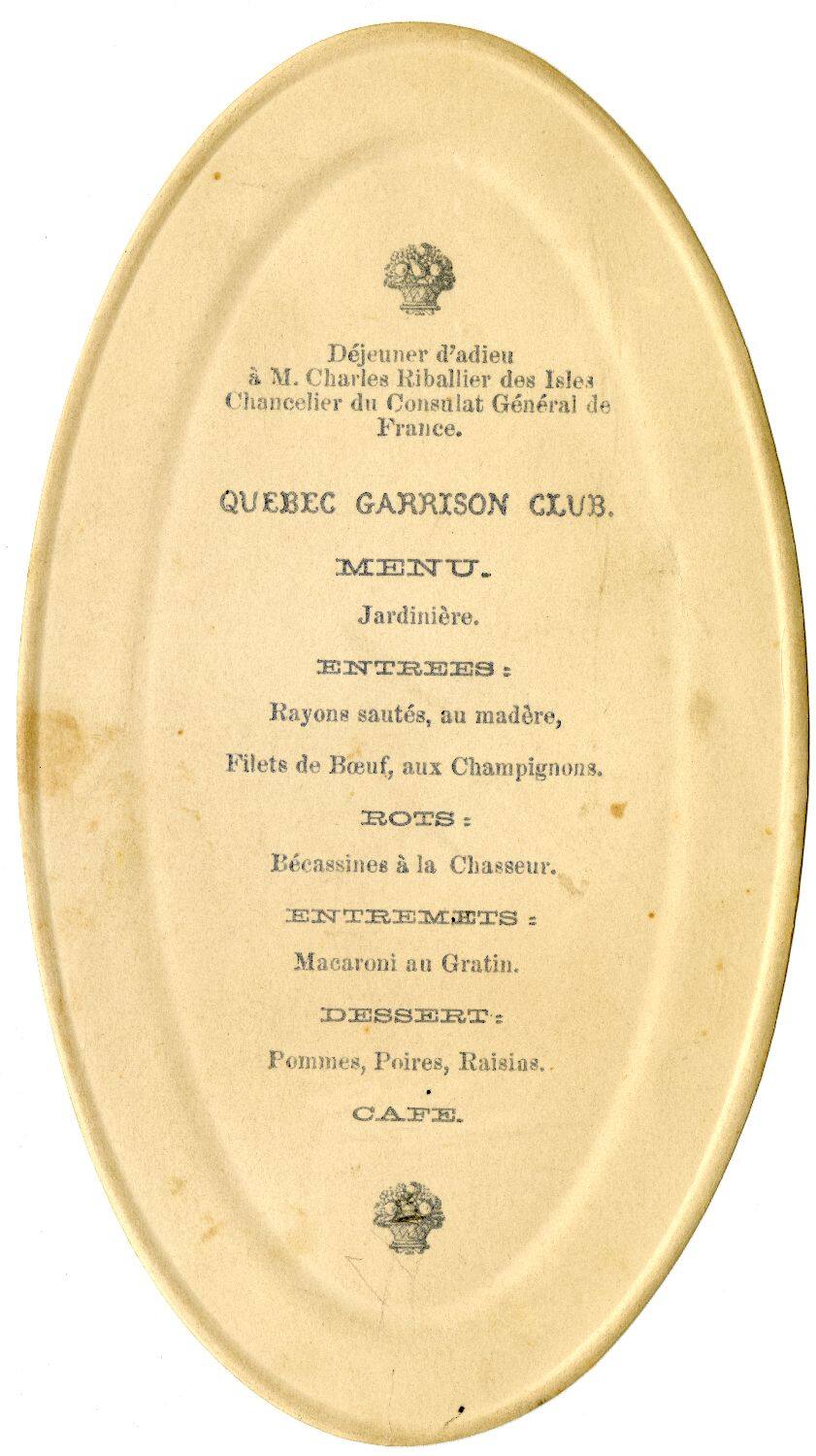 [EN IMAGES] Quand la diplomatie passe à table: l'histoire de Québec en ...