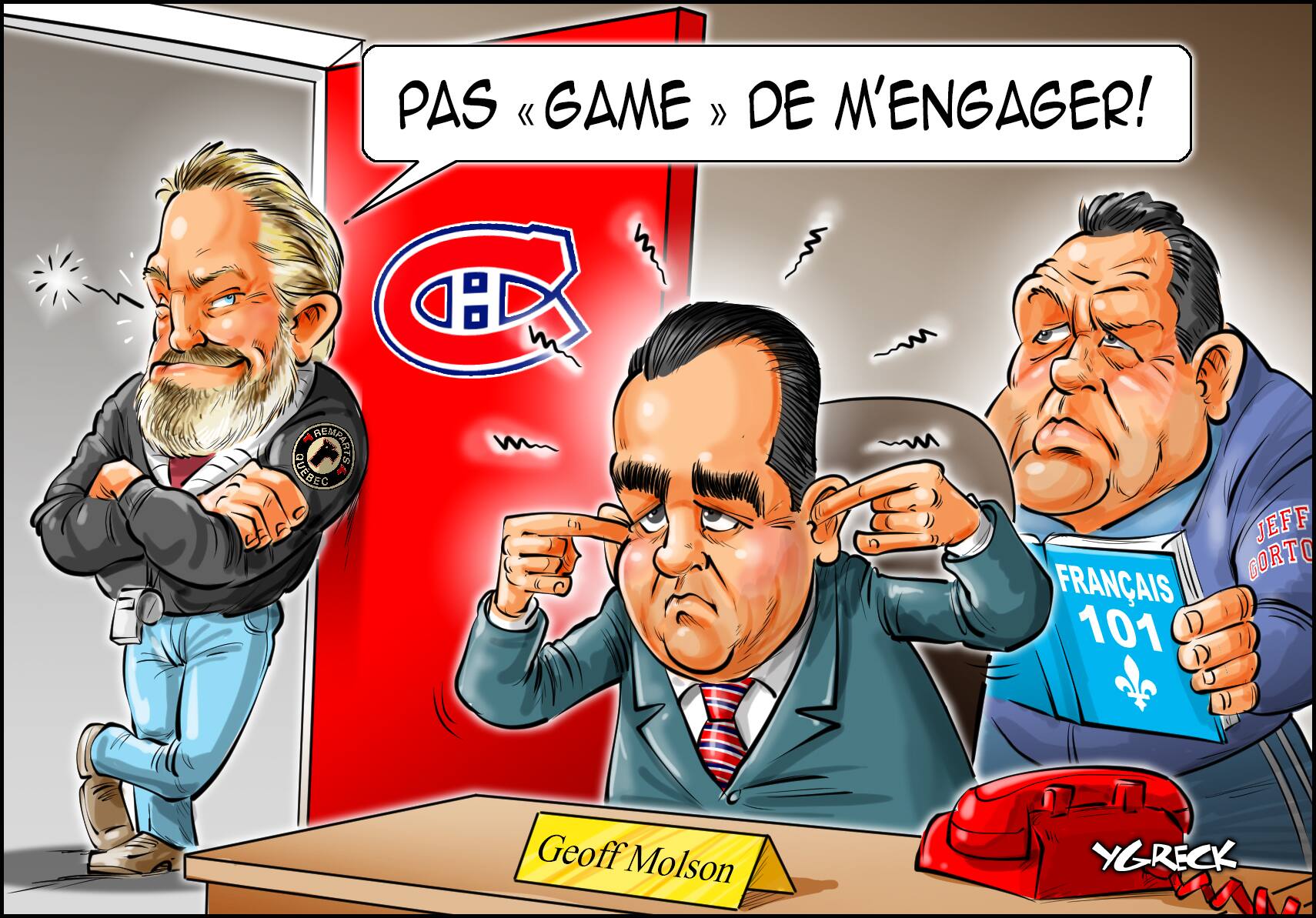 La caricature d'Ygreck | Le Journal de Québec
