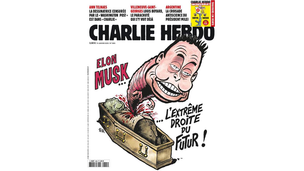 Charlie Hebdo reste sur X... pour mieux tacler Elon Musk | TVA Nouvelles