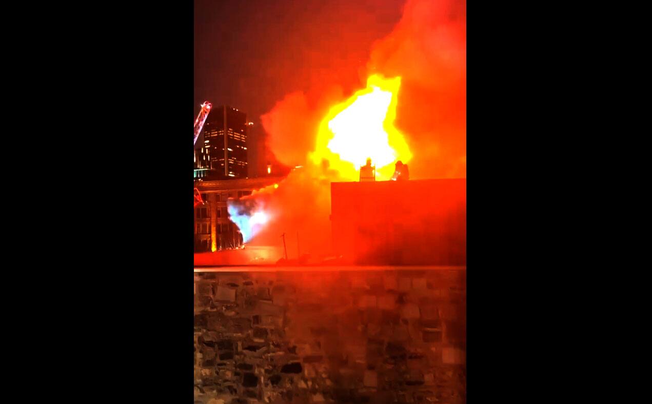 Incendie dans le Vieux-Montréal: elle filme une explosion de sa fenêtre ...