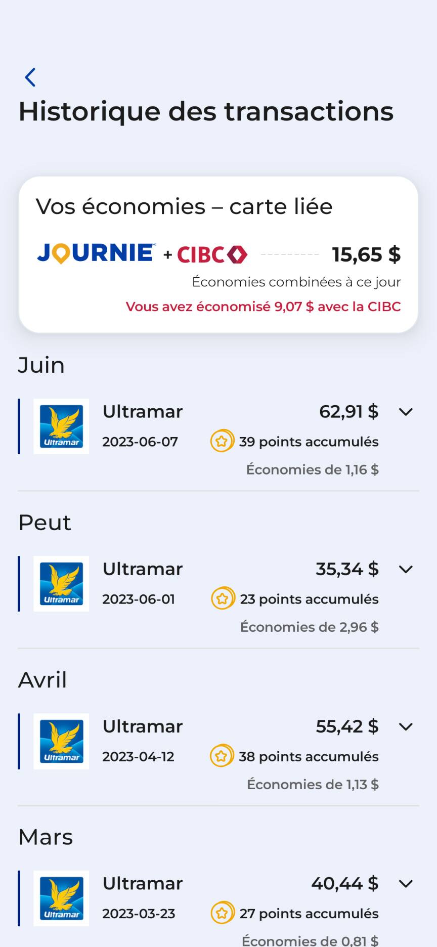 Il y a une erreur de traduction dans l’application Journie et c’est quand même un peu rigolo ...