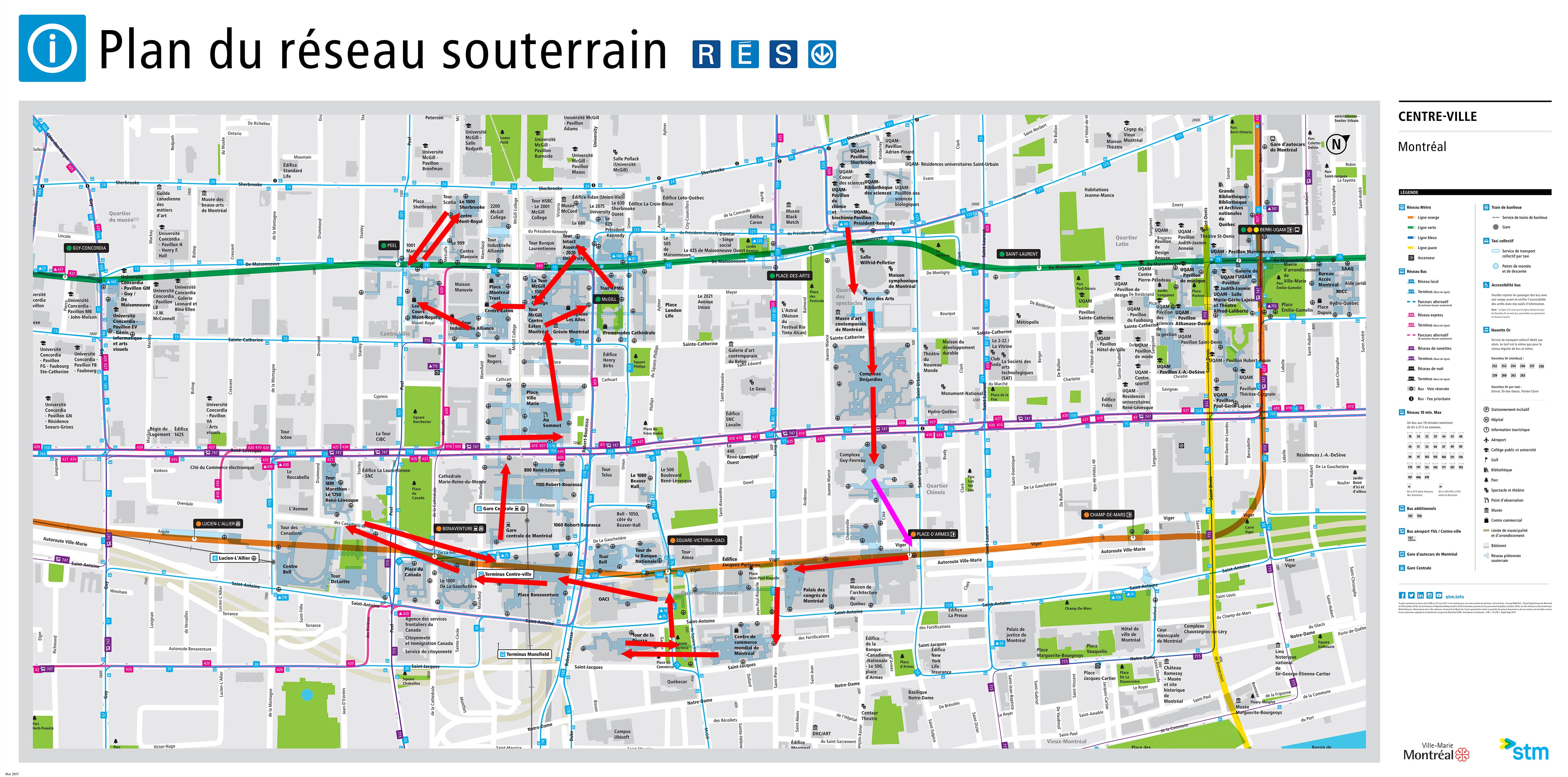 J’ai marché le réseau souterrain de Montréal du début à la fin: voici ...