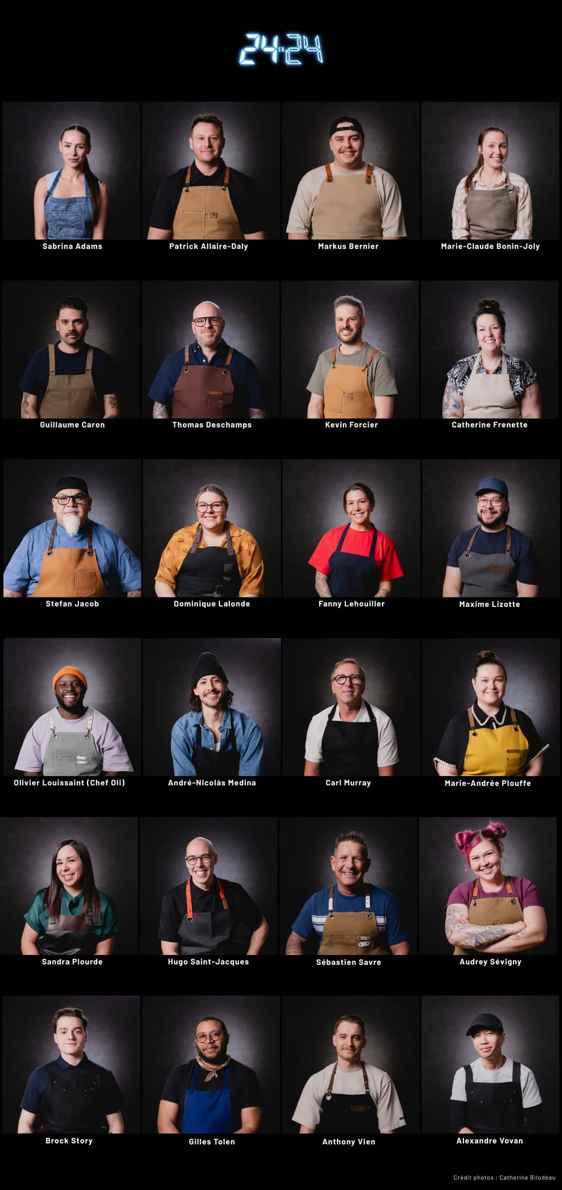 Dévoilement des participants de la nouvelle compétition culinaire «24 ...