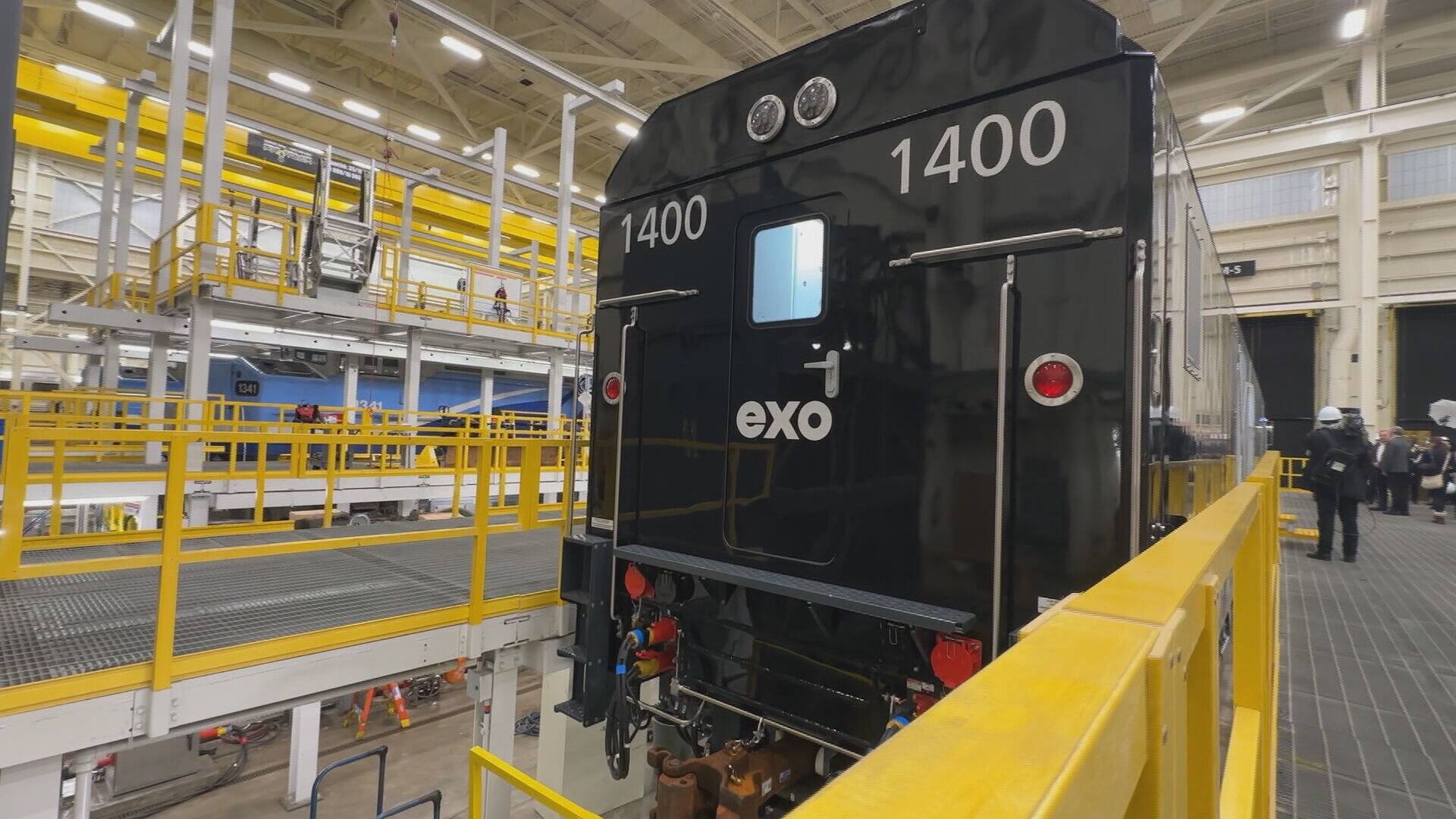 EN IMAGES | Une locomotive de 13 M$ dévoilée par EXO pour attirer de ...