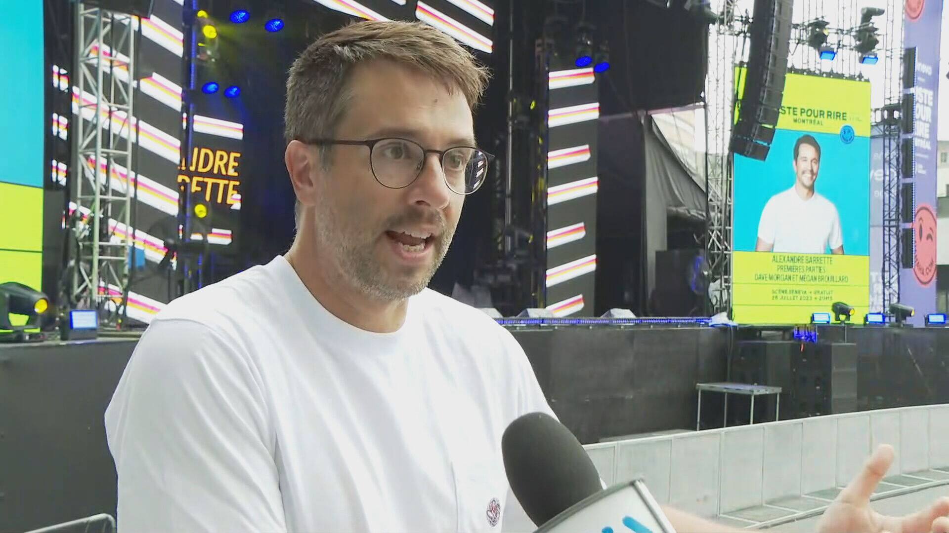 Alexandre Barrette au Festival Juste pour rire: «25 000 personnes qui ...