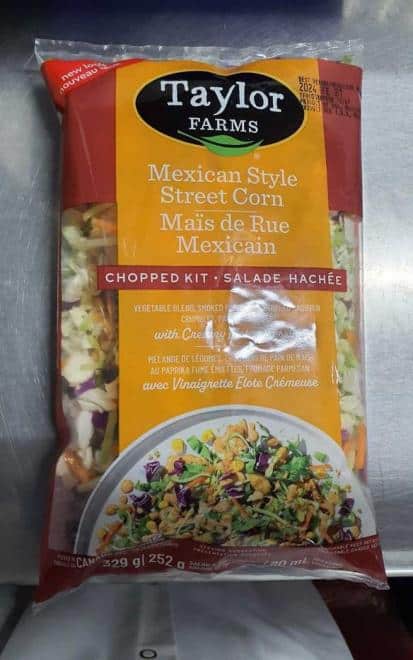 Salmonella: des kits de salade Taylor Farm contaminés rappelés | JDM