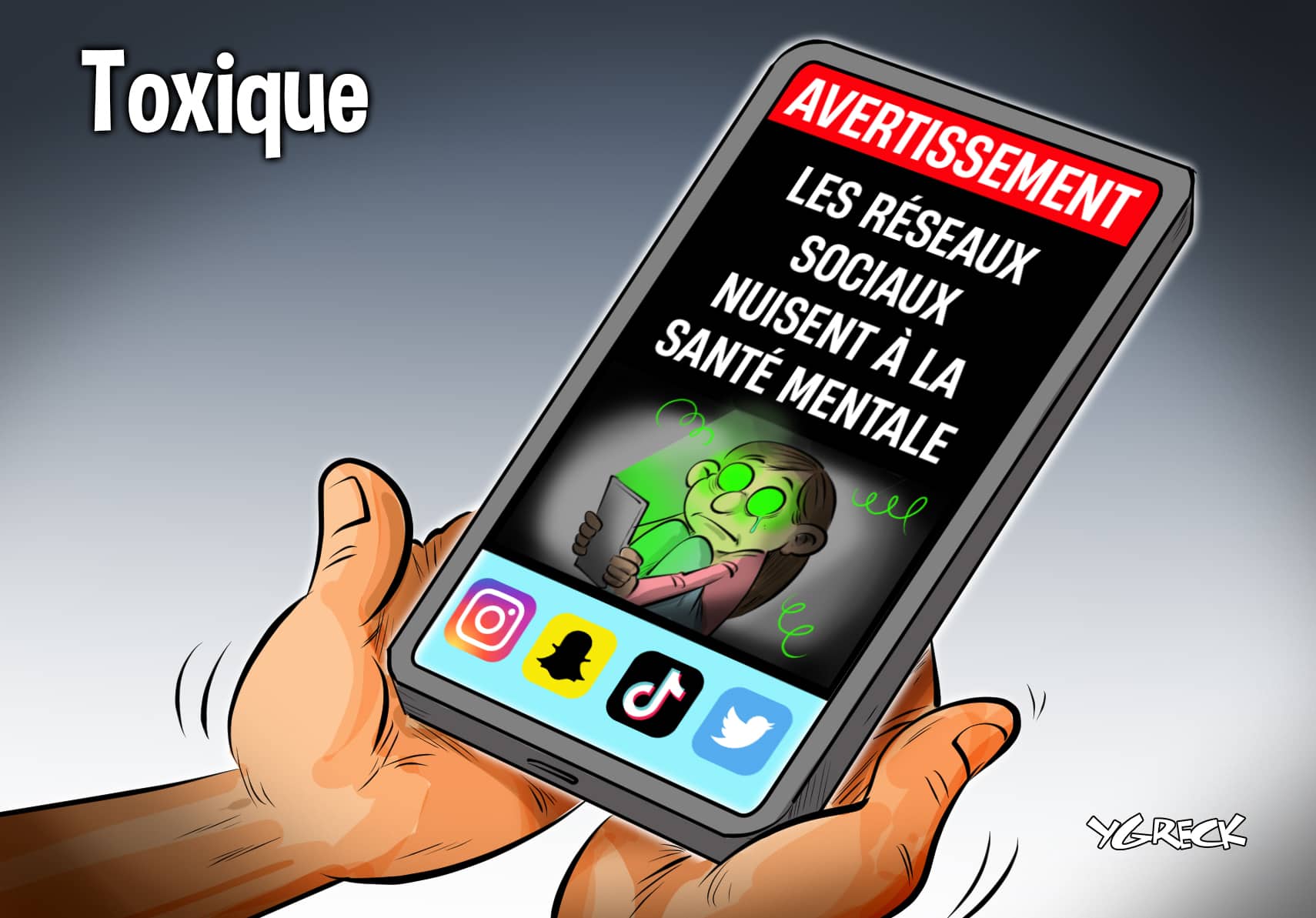 La caricature d'Ygreck en vidéo: les réseaux sociaux sont toxiques pour ...