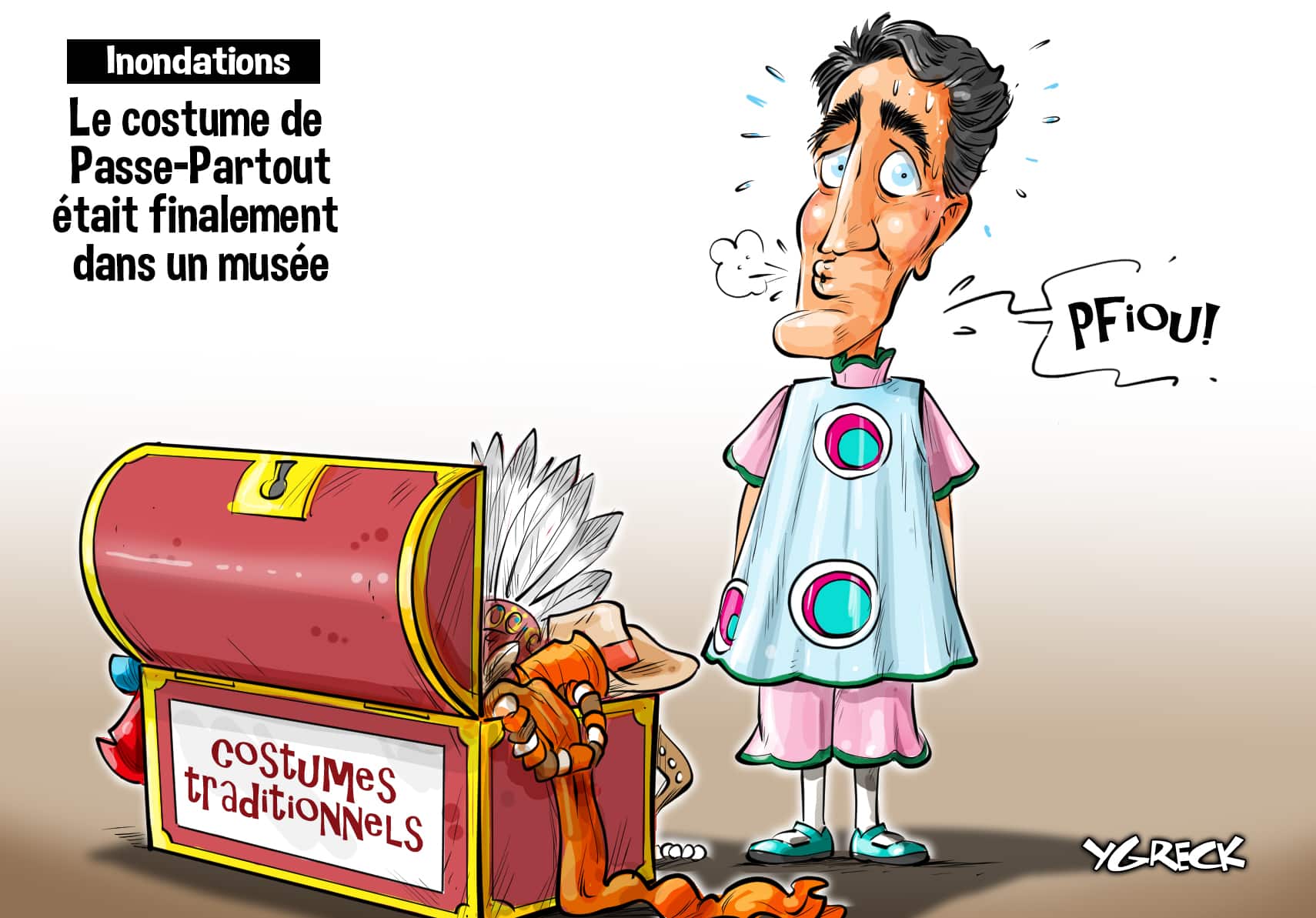 La caricature d'Ygreck en vidéo: le costume de Passe-Partout indemne ...