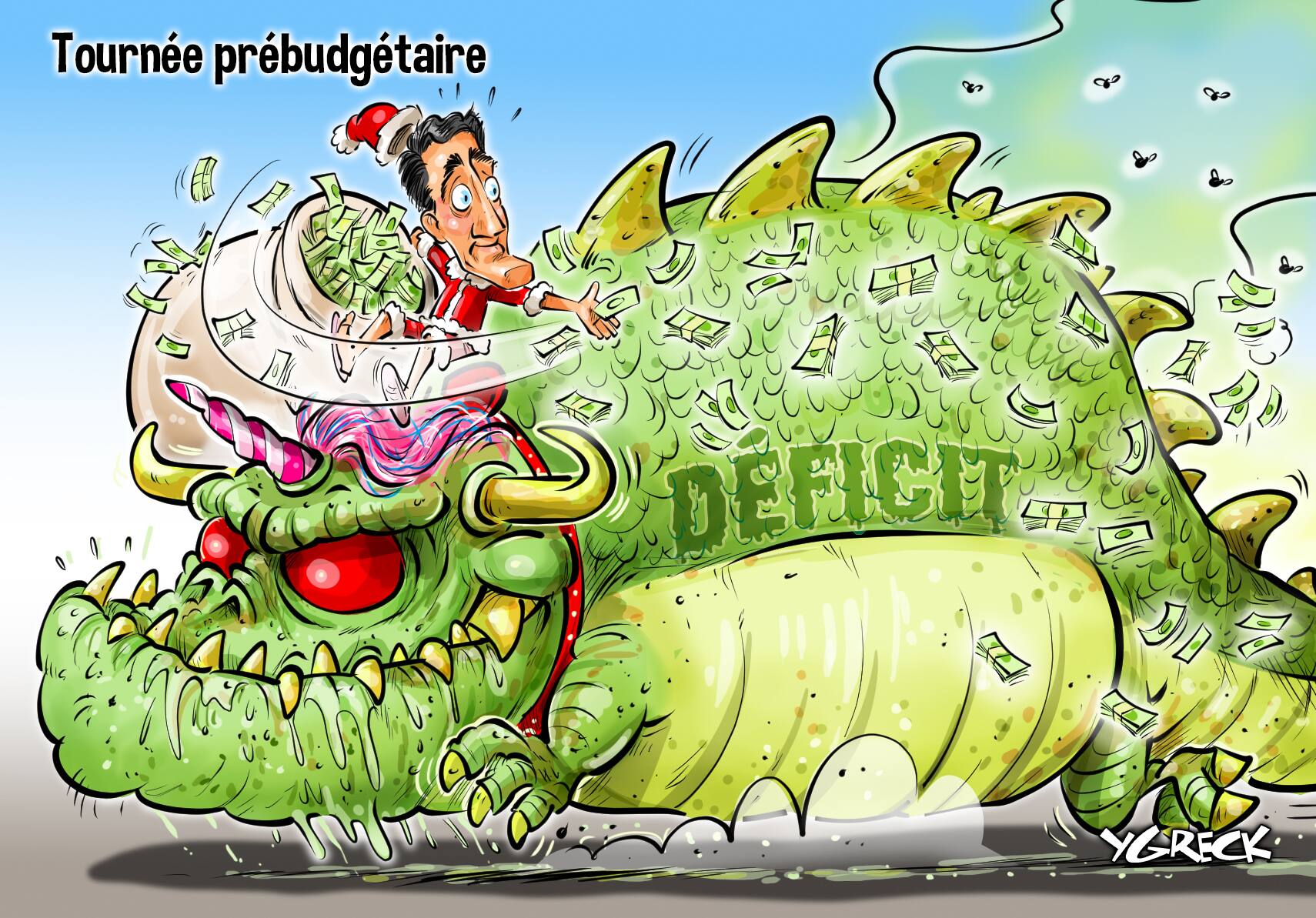 La caricature d'Ygreck en vidéo: Justin Trudeau multiplie les annonces ...