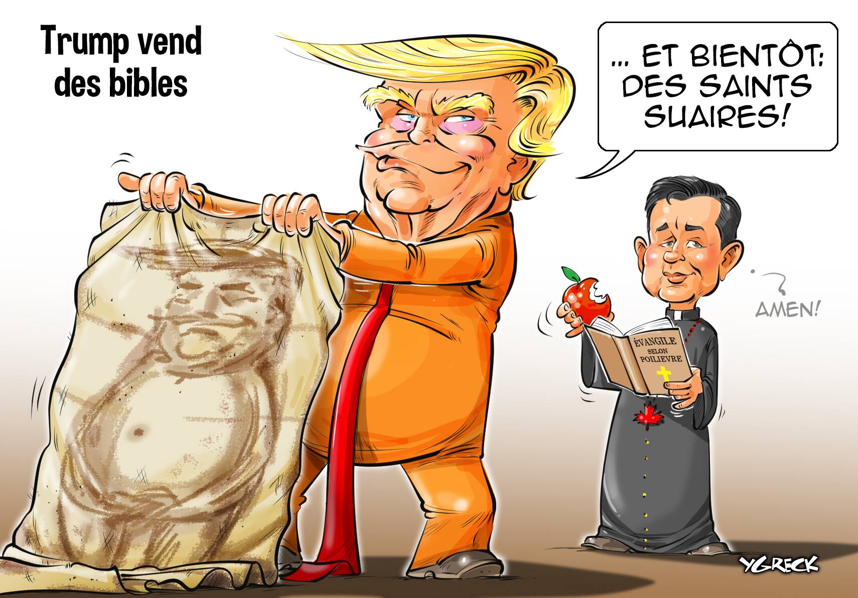 La caricature d'Ygreck en vidéo: Trump et Poilievre misent sur la ...