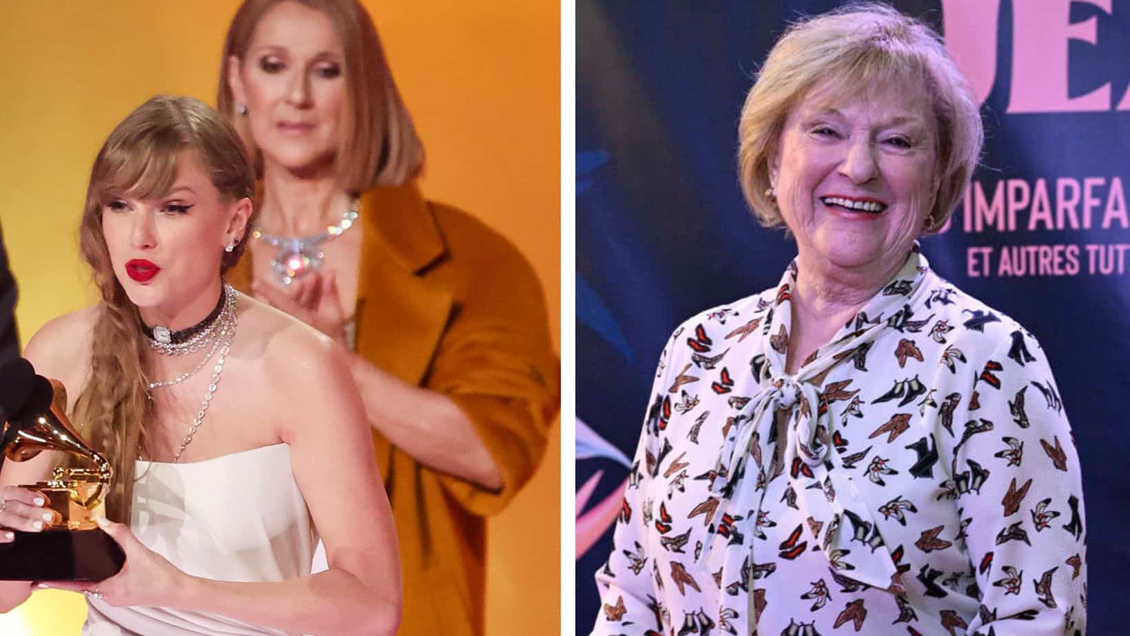 Claudette Dion en veut à Taylor Swift d'avoir ignoré Céline aux Grammys ...
