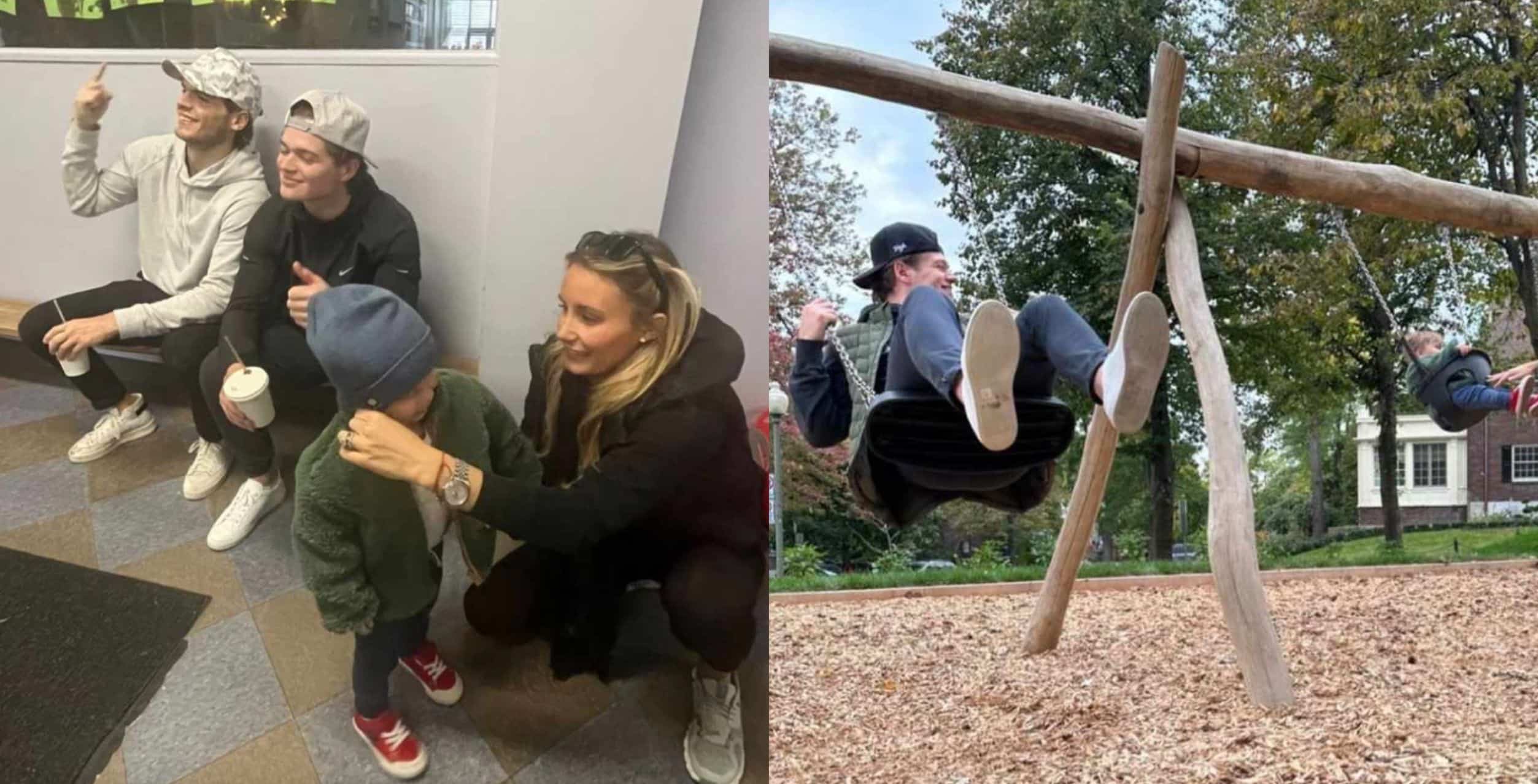 Cole Caufield et Jake Evans vont chercher le fils de Chris Wideman à la ...