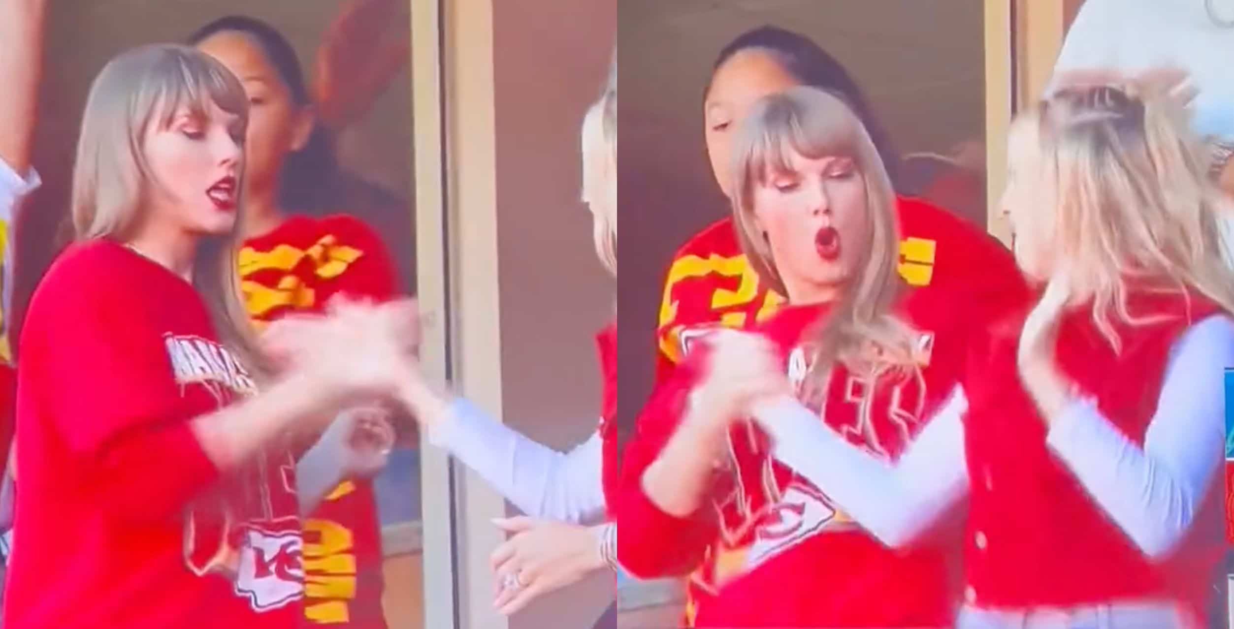 Taylor Swift célèbre le touché de son chum avec une danse et devient ...