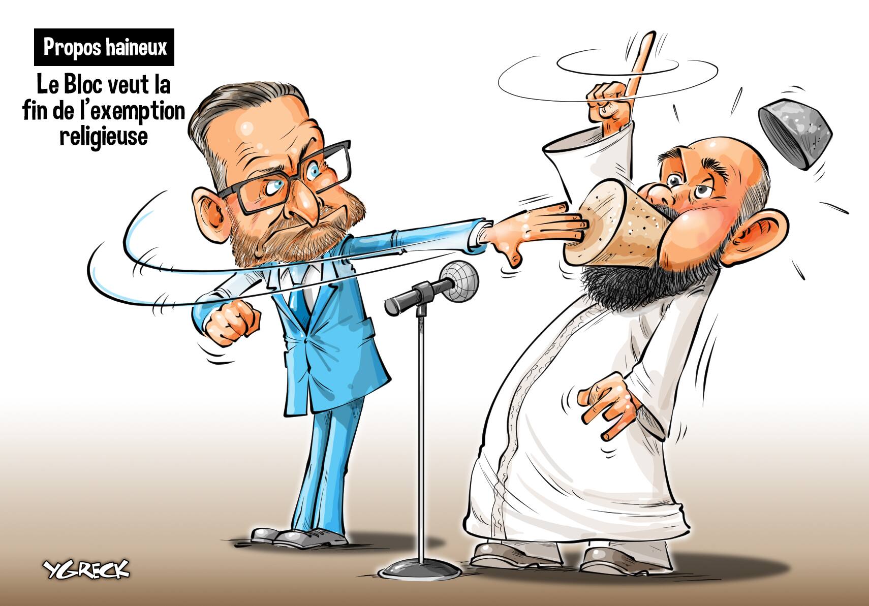 La caricature d'Ygreck: maintenant en vidéo! | JDQ