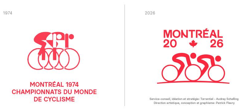 Mondiaux Montréal 2026: un logo entre modernité et héritage du cyclisme ...