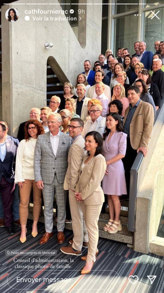 Catherine Fournier fait tourner les têtes dans cette robe qui sublime ...