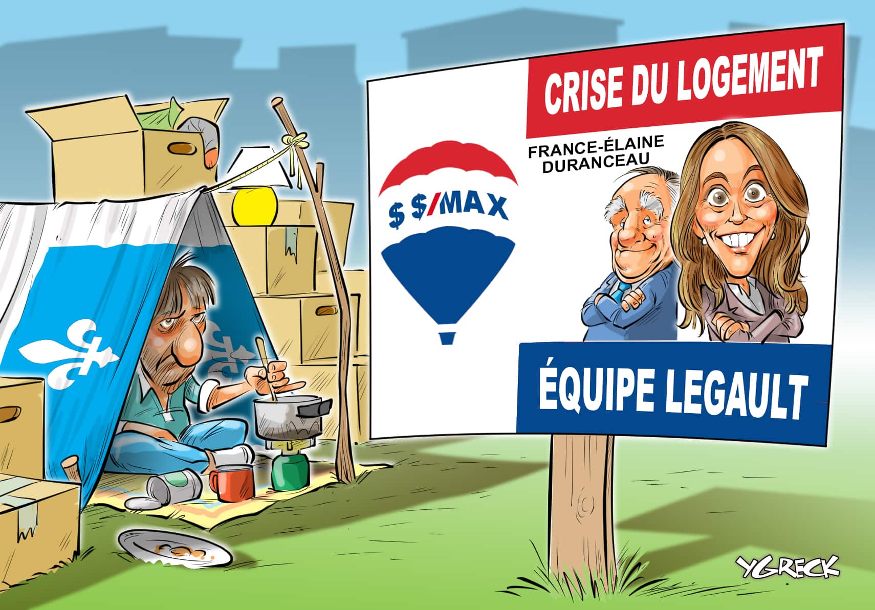 La caricature d'Ygreck | Le Journal de Québec