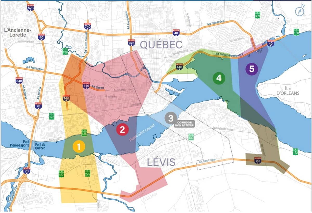 3e lien : le tracé à l’est ne fait pas l’unanimité — Québec Urbain
