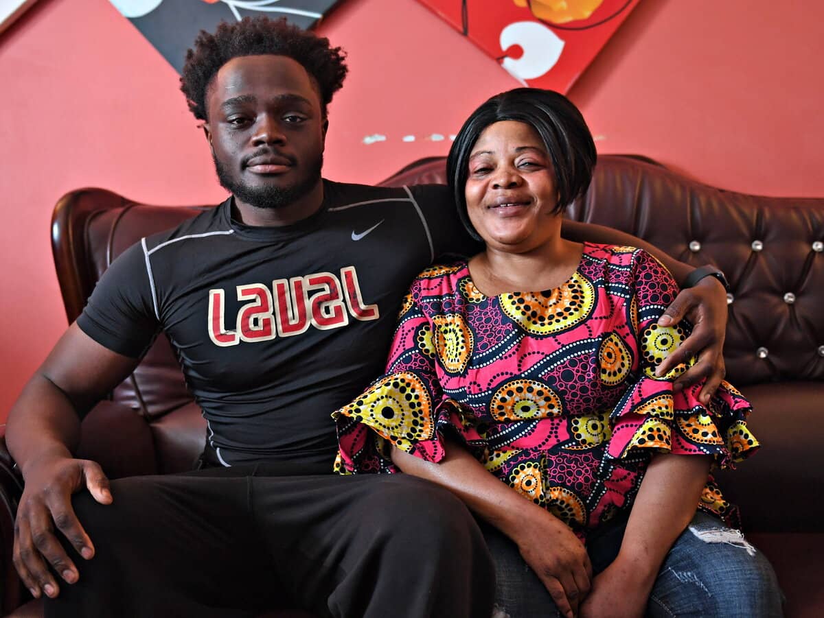 Après une année difficile, Kalenga Muganda a retrouvé le sourire appuyé ...