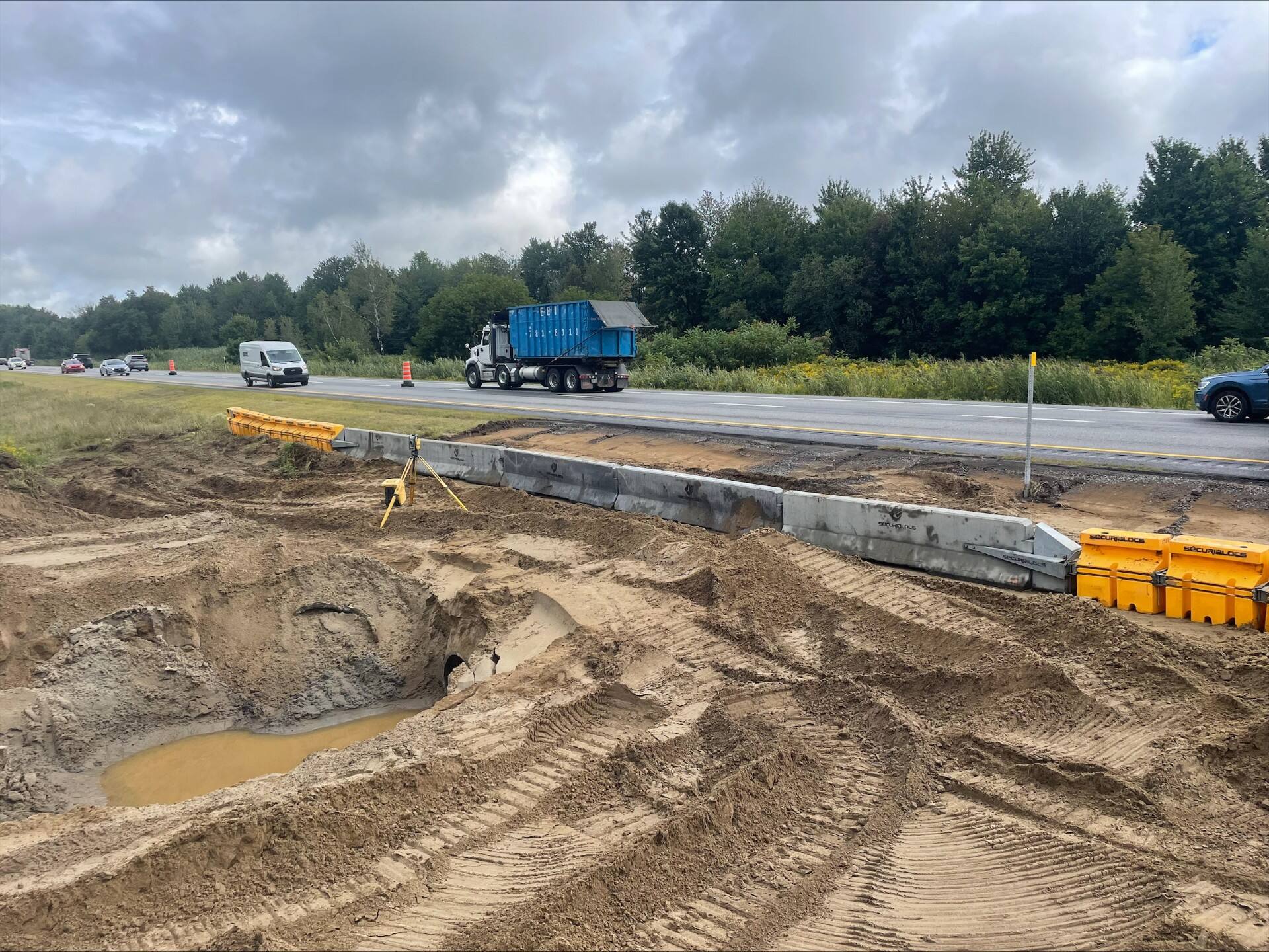 IMAGES | Chantier majeur sur l’autoroute 40 pour remplacer le ponceau ...