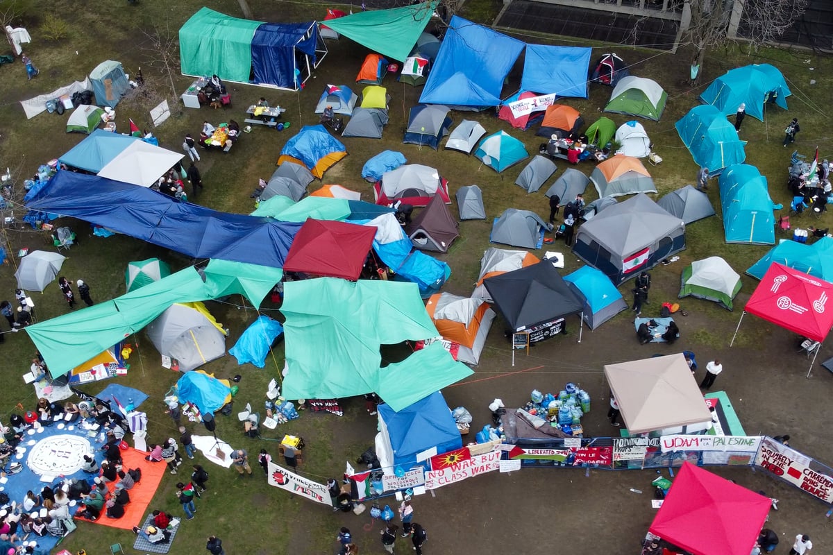 Pro-Palestinian camp: Many students settle at McGill