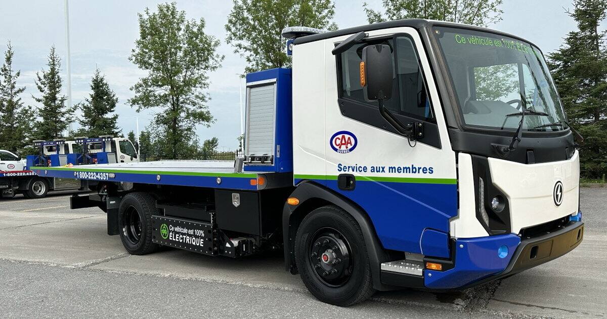 La première dépanneuse 100% électrique en Amérique du Nord au CAA ...
