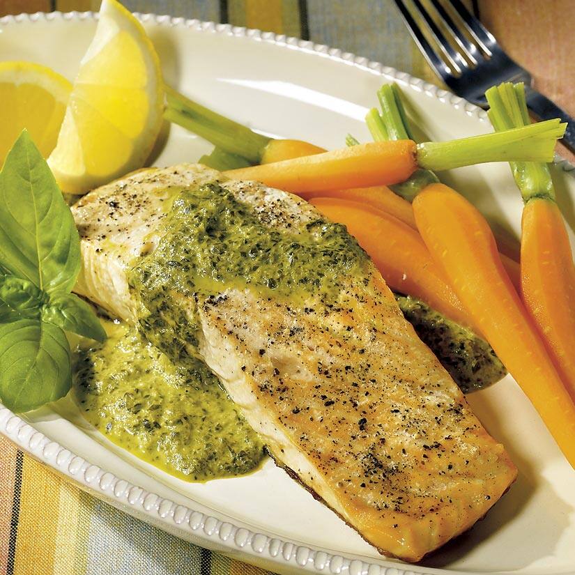 Pavés de saumon au basilic | Coup de pouce