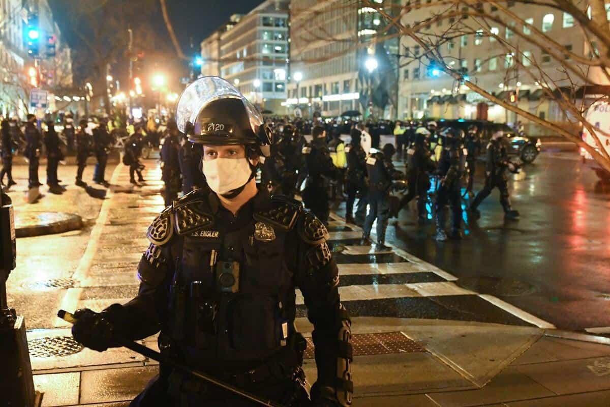 Une manifestation à Washington pour les partisans de Trump le 6 janvier ...