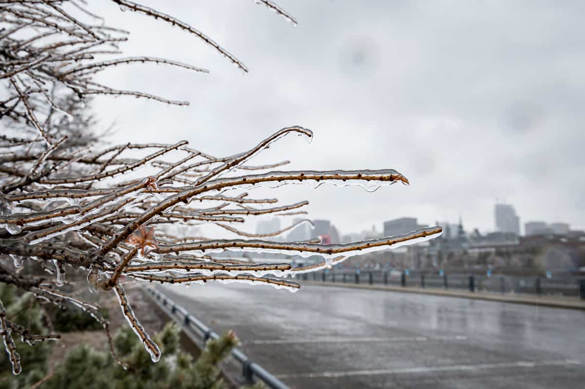 [EN IMAGES] Verglas, grésil et vents violents: un imposant système s ...