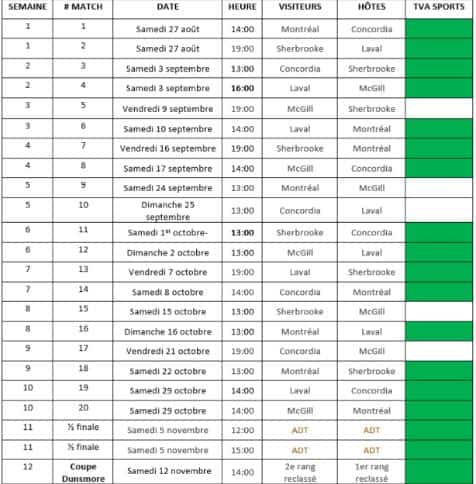 Football du RSEQ : un programme double à TVA Sports pour amorcer la saison - TVA Sports