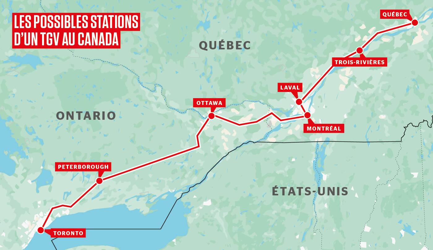 Un TGV rapporterait des milliards de dollars, selon l’Institut C.D ...