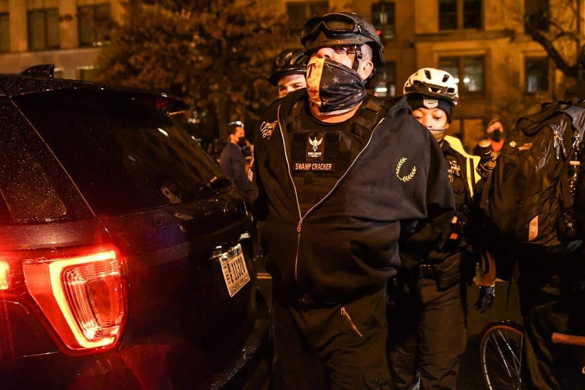Une manifestation à Washington pour les partisans de Trump le 6 janvier ...