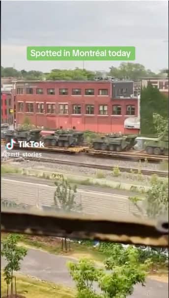 Avez-vous vu un train transportant des tanks passer à Montréal? | 24 heures