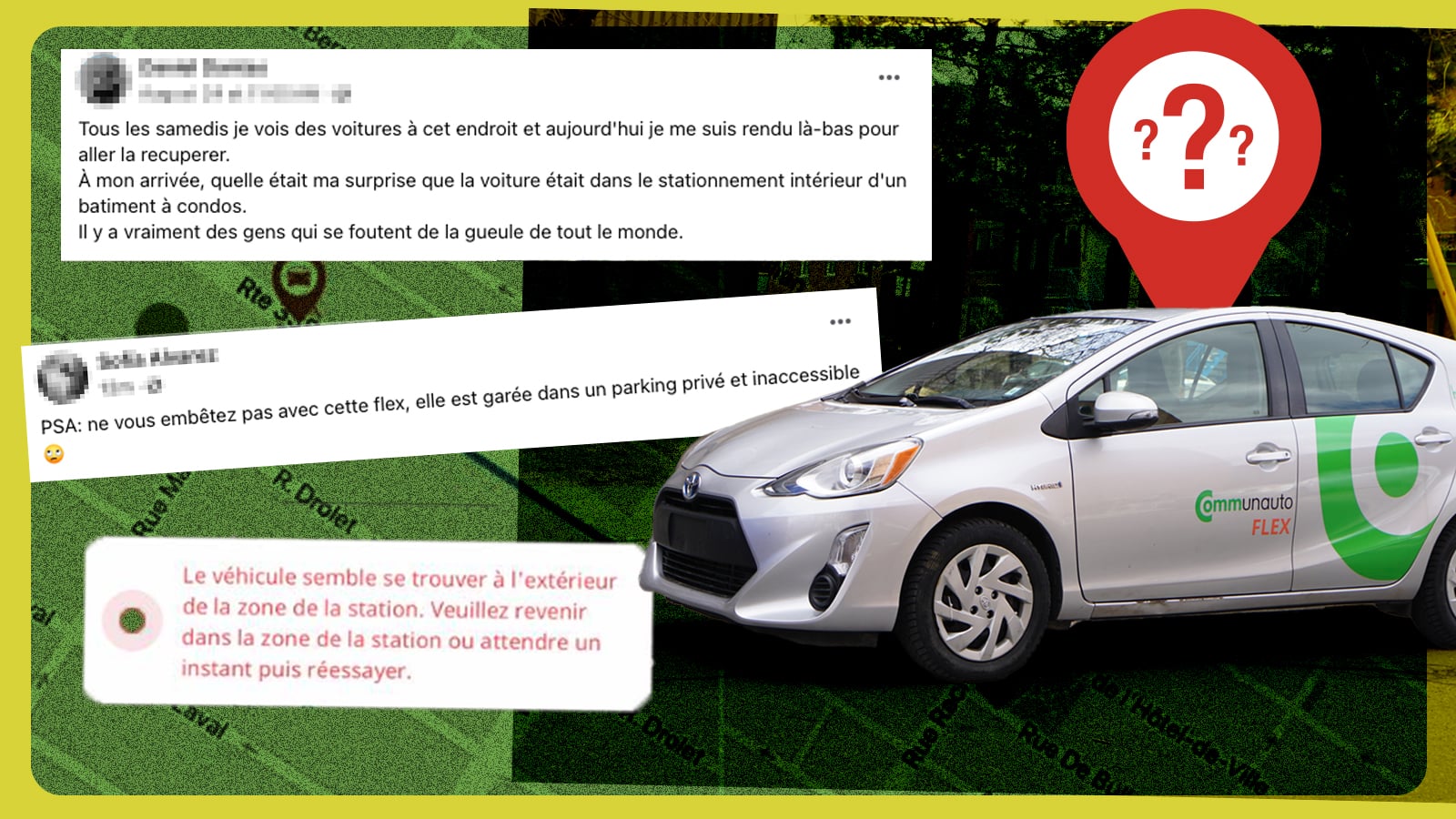 Communauto: c’est quoi l’affaire avec les véhicules cachés dans des ...