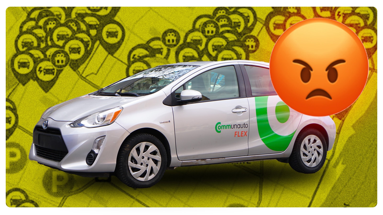 Les voitures FLEX de Communauto «stationnées» loin dans l’est tous les ...