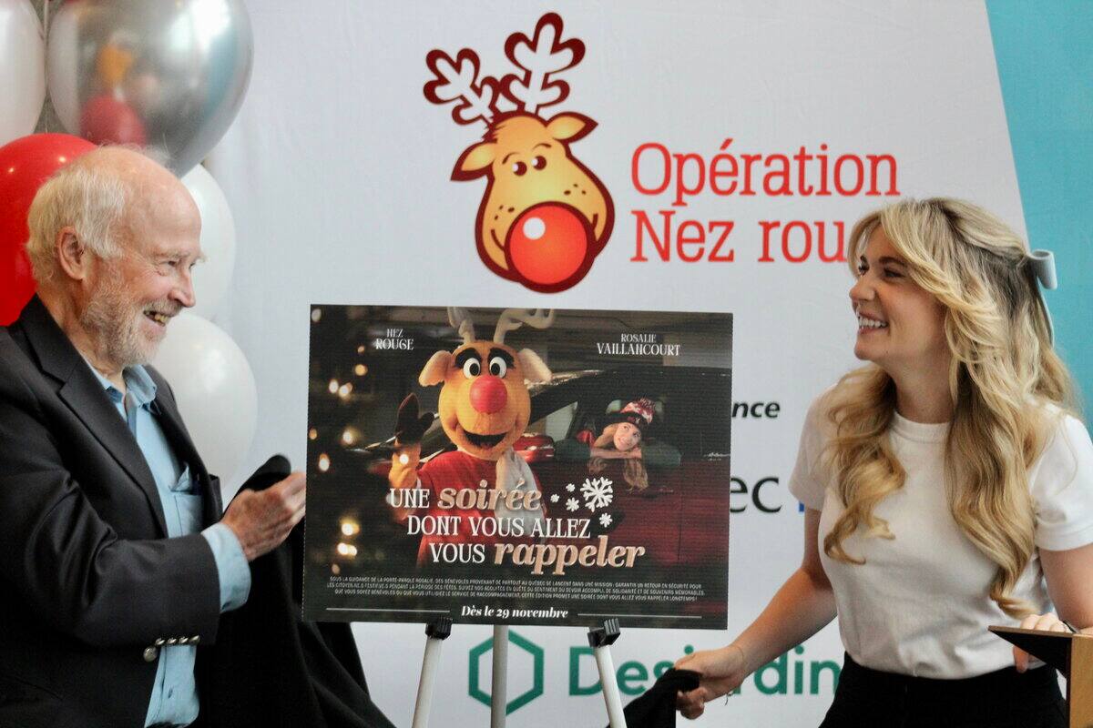 41e édition d'Opération Nez rouge: Rosalie Vaillancourt sera la porte ...